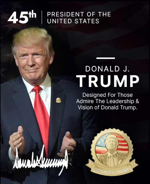 Donald Trump Gold Pin | Limited Edition Trump Lapel Pin
